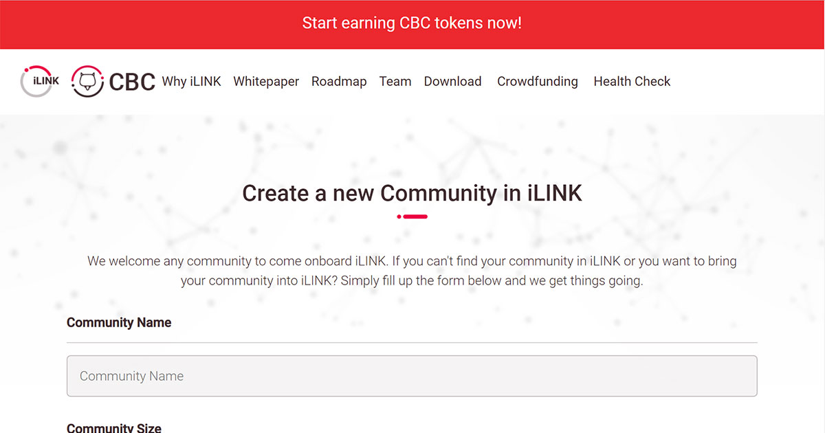 Create a new Community in iLINK
